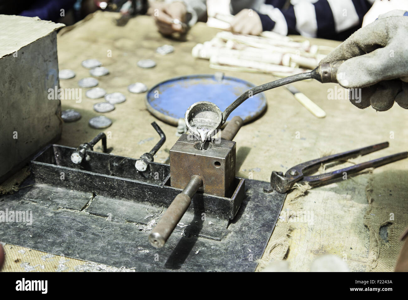 Molten metal sparks mercury hi-res stock photography and images - Alamy