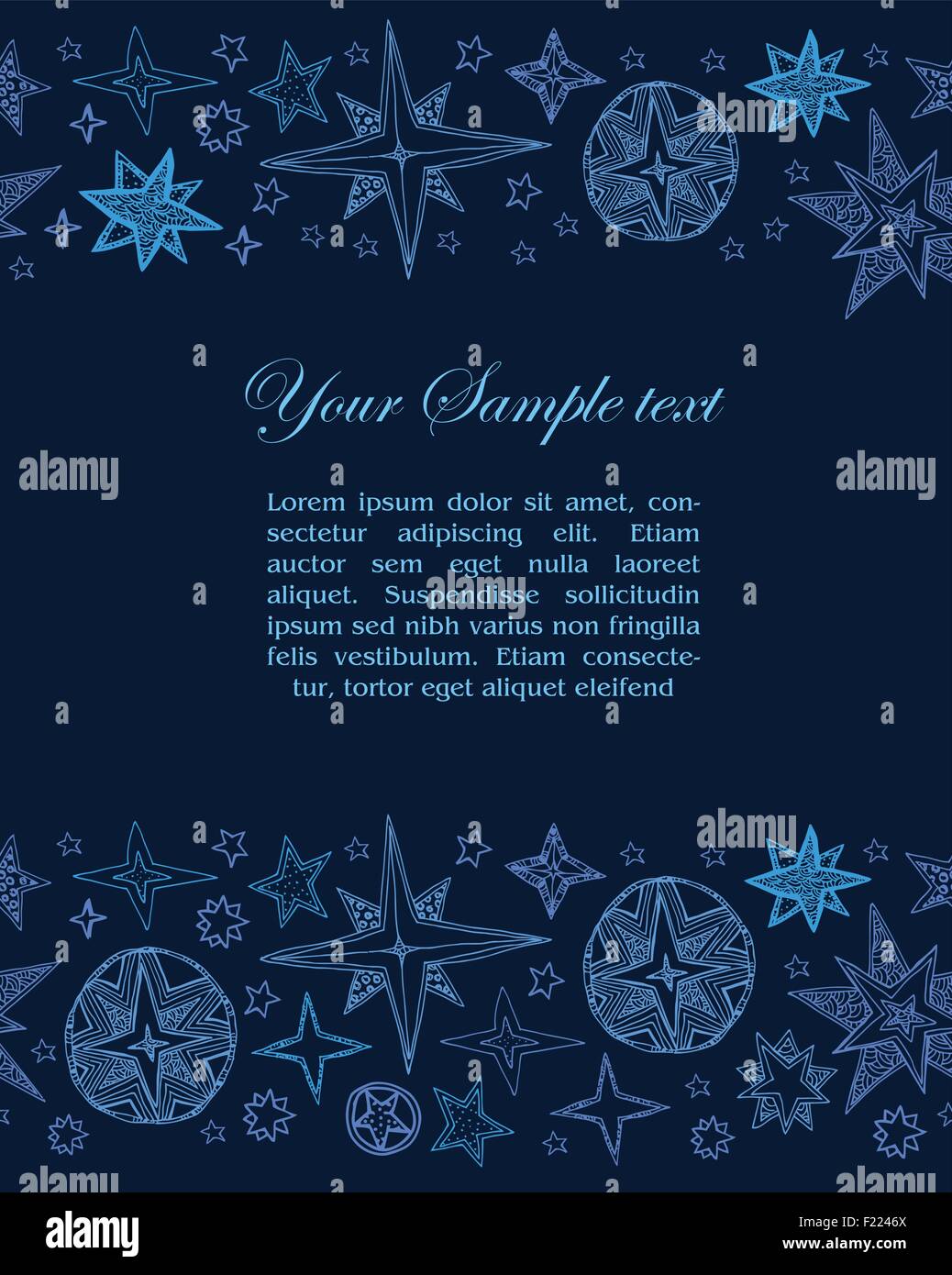 fantasy starry border Stock Vector Image & Art - Alamy