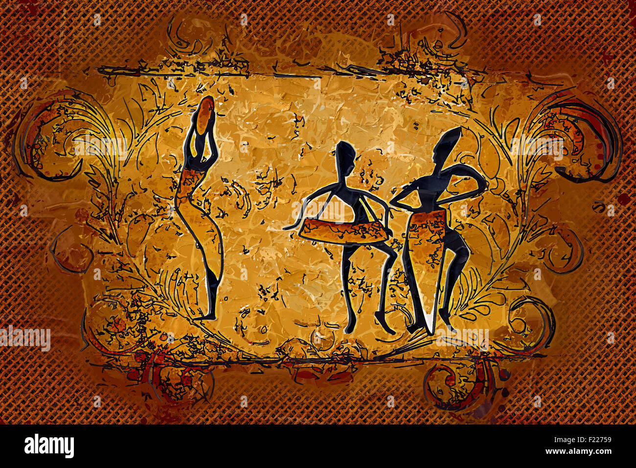 African ethnic retro vintage Stock Photo - Alamy