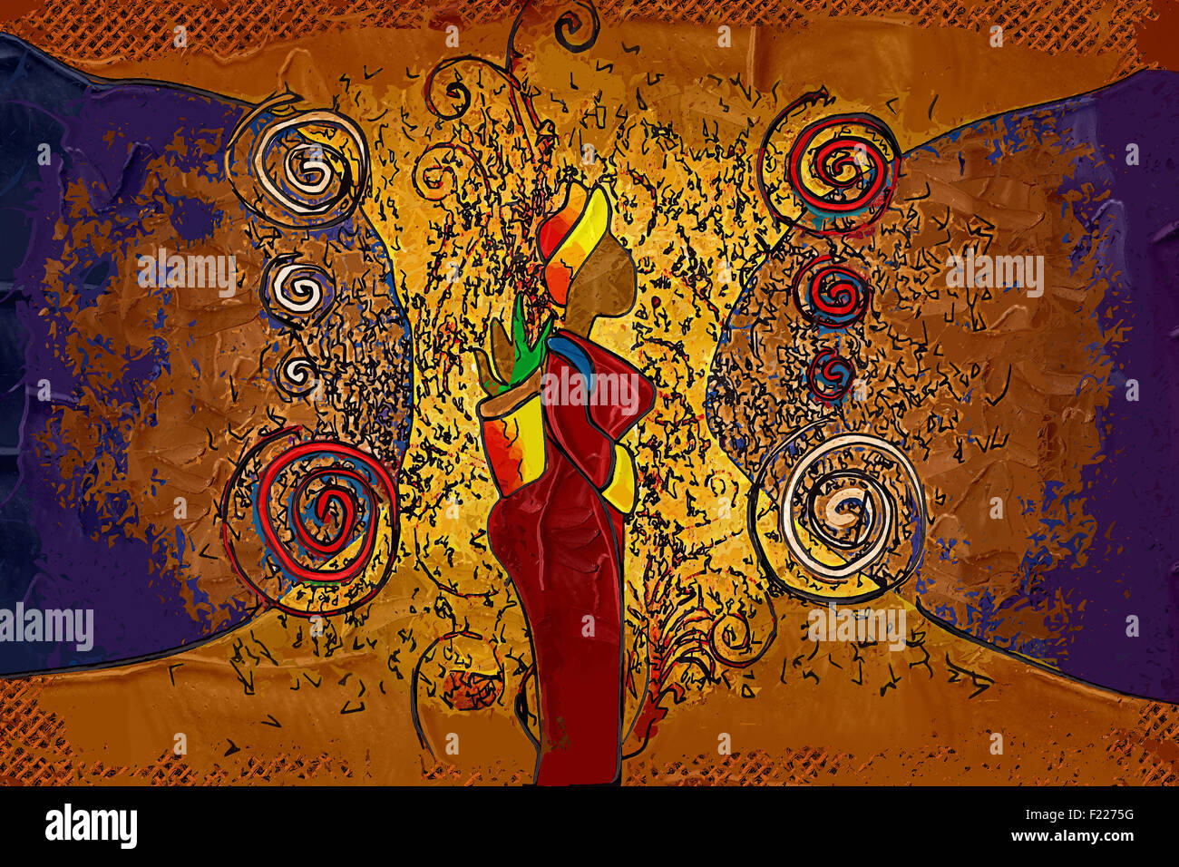 African ethnic retro vintage Stock Photo - Alamy