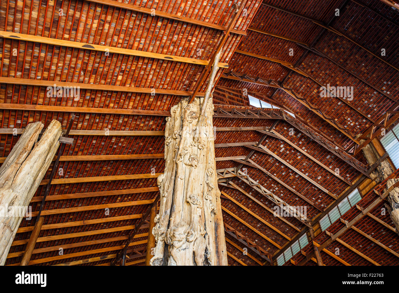 Wooden roof structure Stock Photo - Alamy