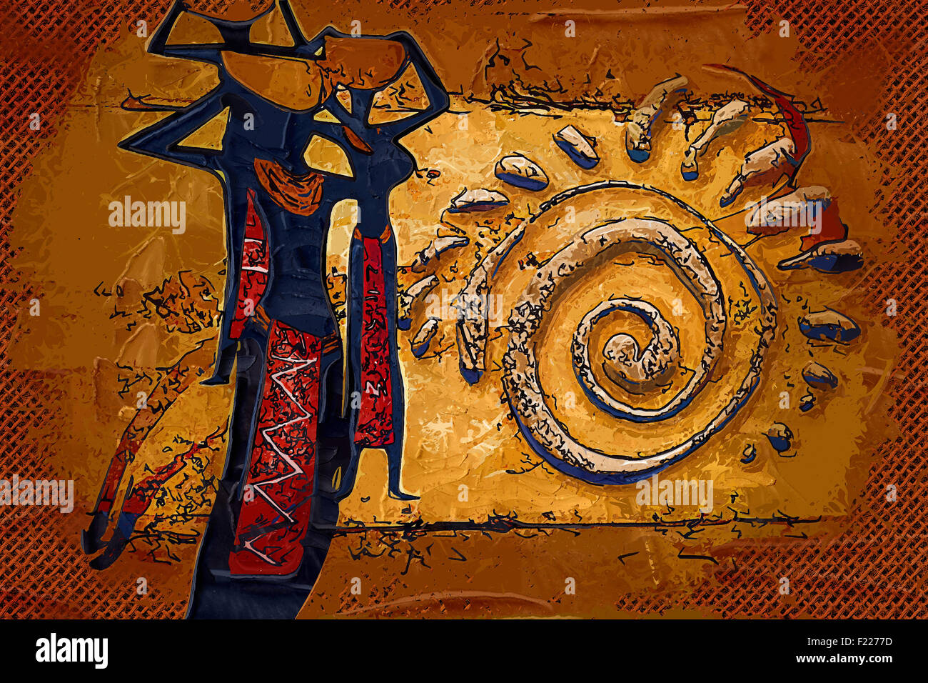 African ethnic retro vintage Stock Photo - Alamy