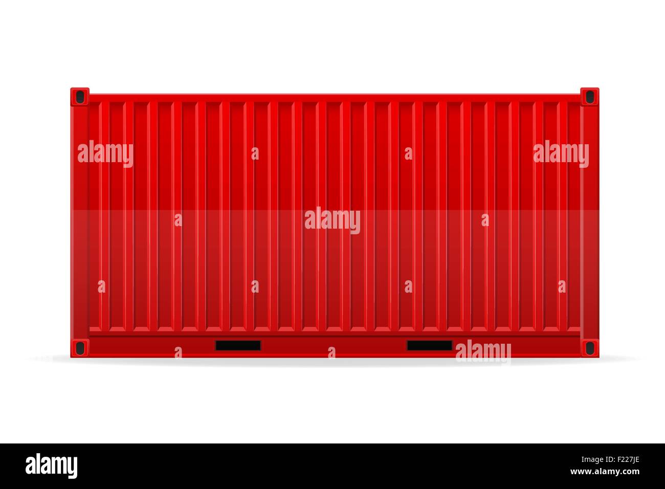 cargo container vector illustration isolated on white background Stock ...