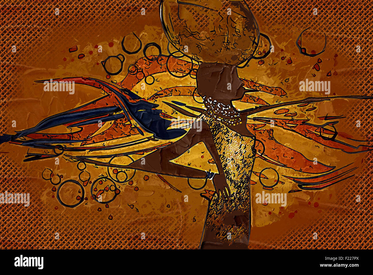 African ethnic retro vintage Stock Photo - Alamy