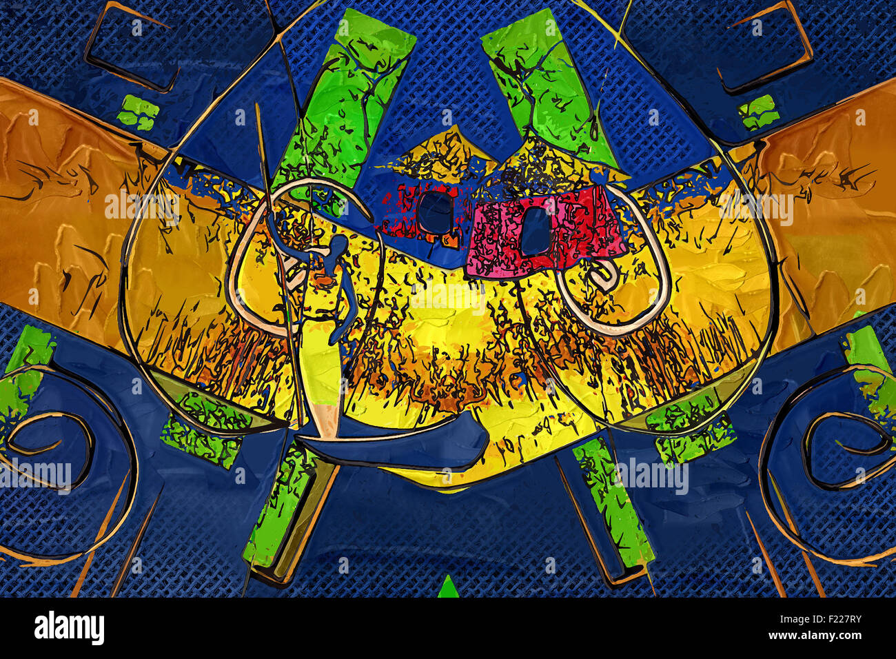 African ethnic retro vintage Stock Photo - Alamy