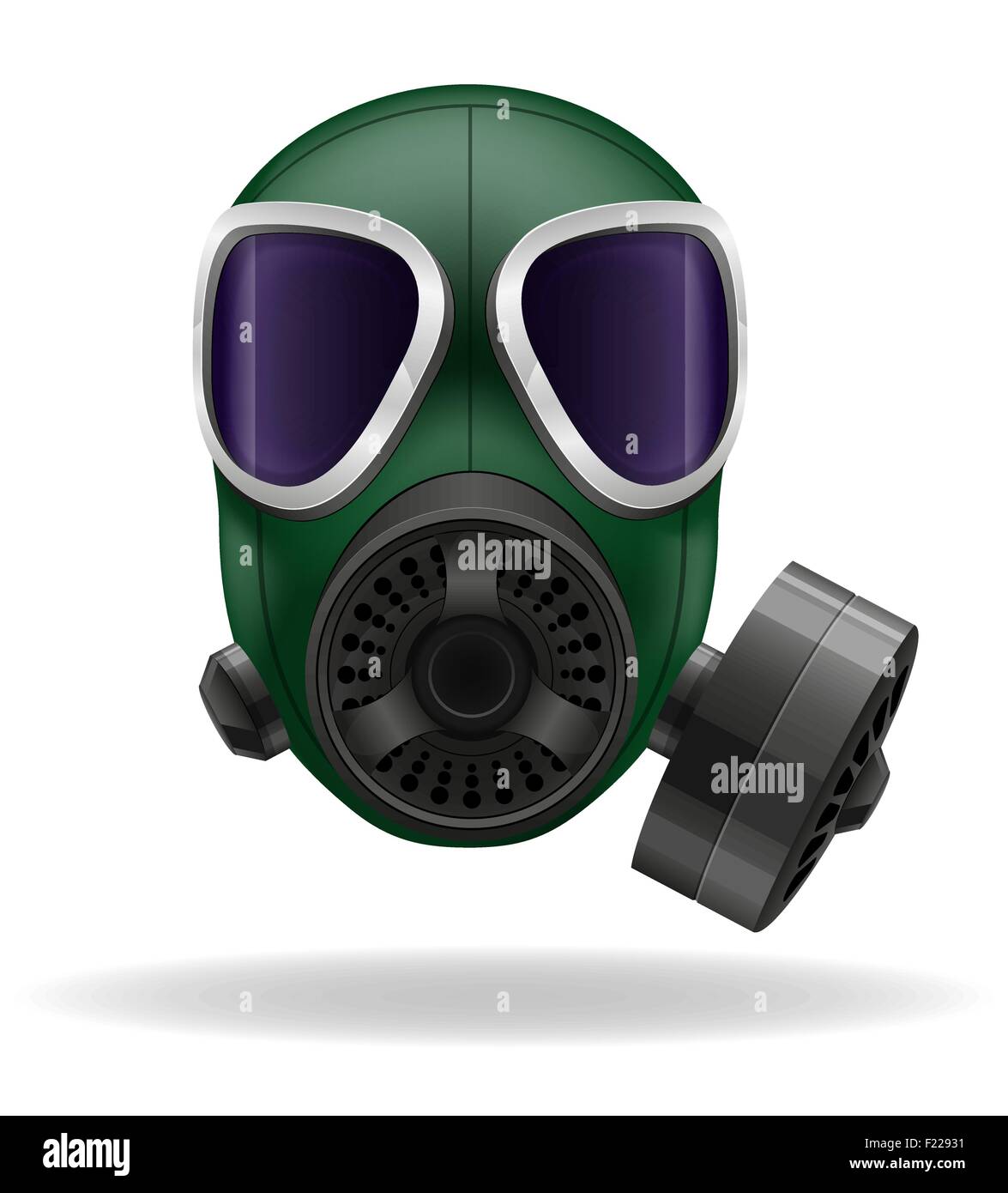 gas mask vector illustration isolated on white background Stock Vector ...