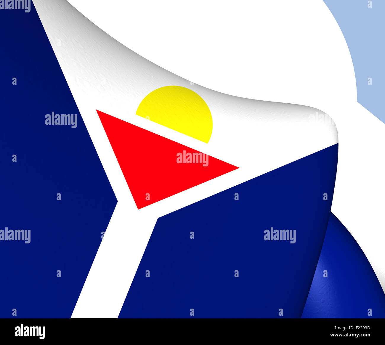 Flag of Saint Martin. Close Up Stock Photo - Alamy