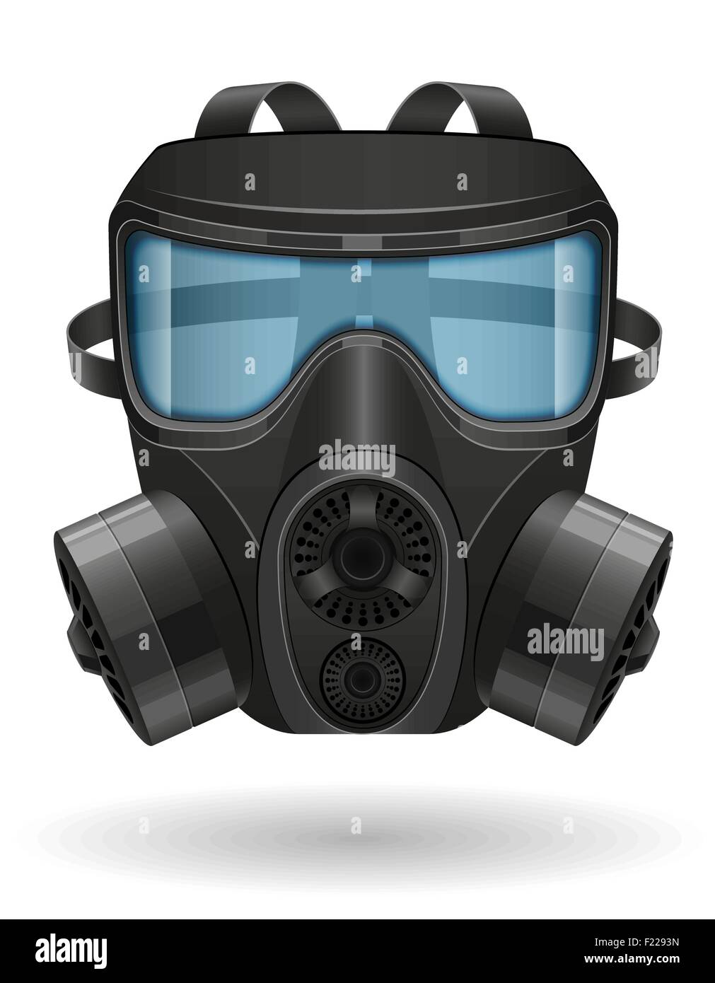 gas mask vector illustration isolated on white background Stock Vector ...