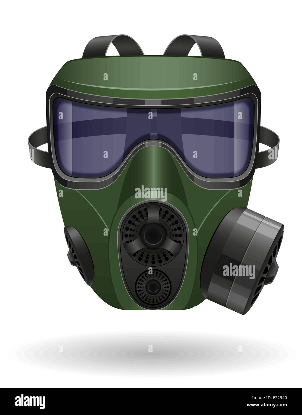 gas mask vector illustration isolated on white background Stock Vector ...