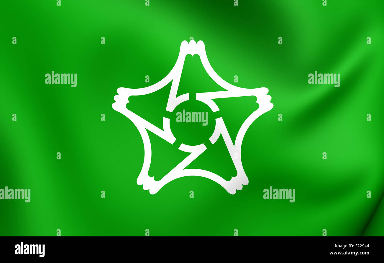 3D Flag of the Susono, Japan. Close Up Stock Photo - Alamy