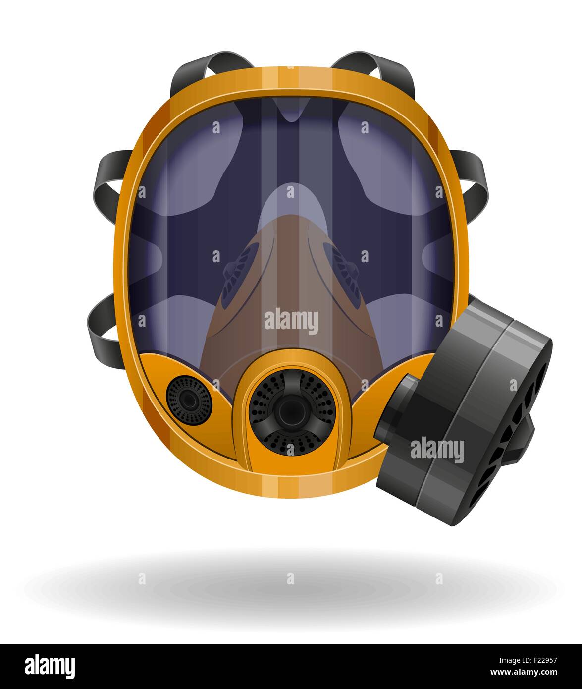 gas mask vector illustration isolated on white background Stock Vector ...