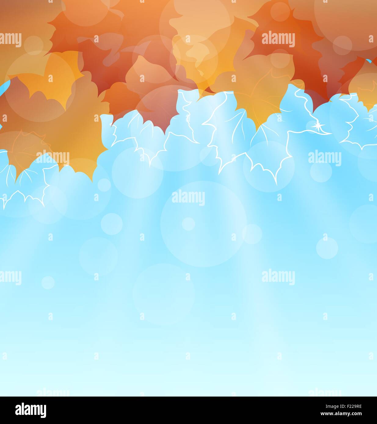 Leaves sun flare Stock Vector Images - Alamy