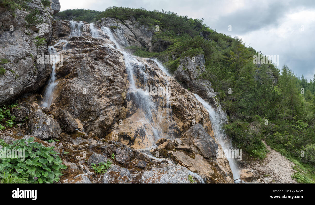 Waterfall dolomites italian alps hi-res stock photography and images ...