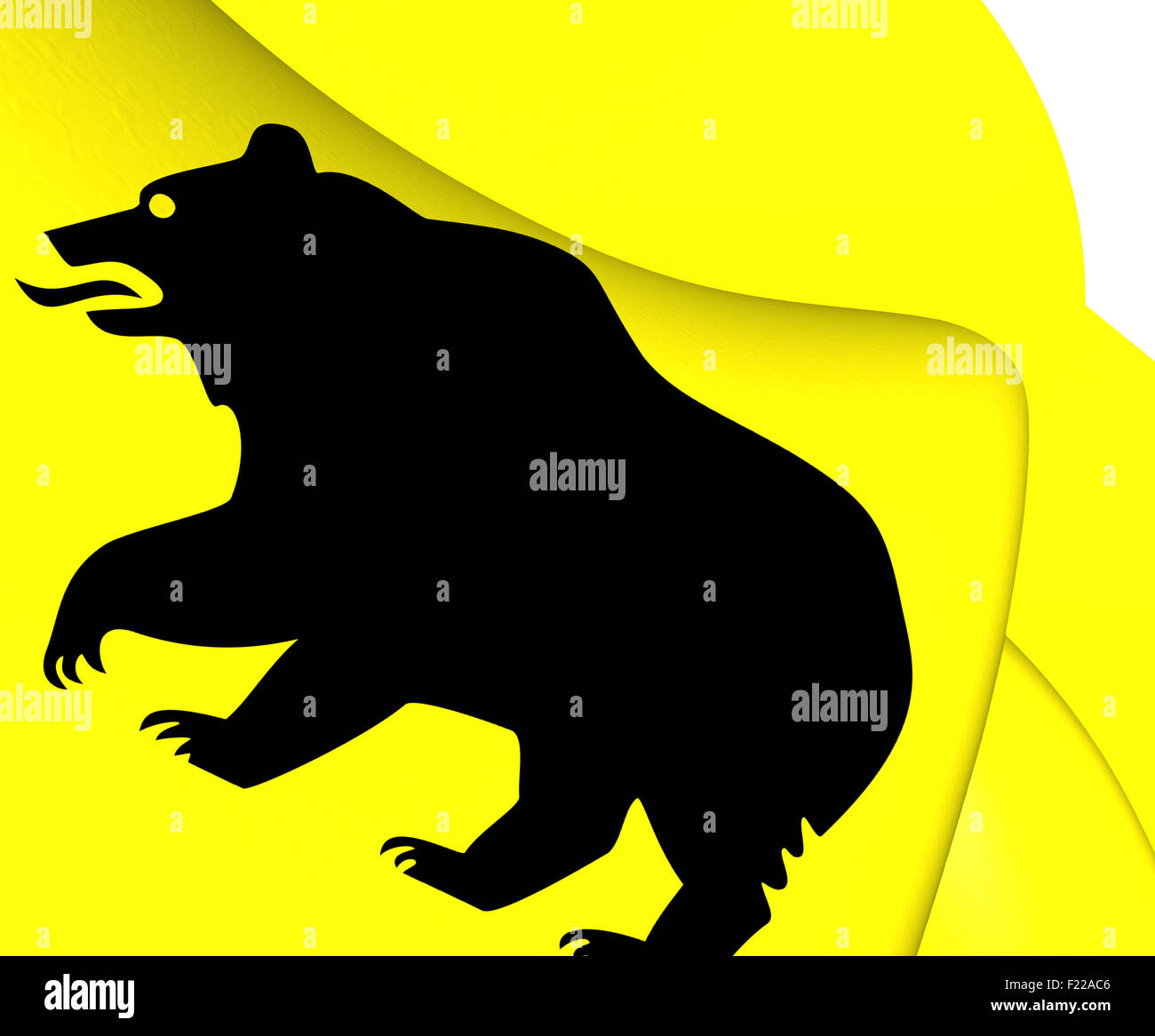 3D Flag of Tokke, Norway. Close Up Stock Photo - Alamy