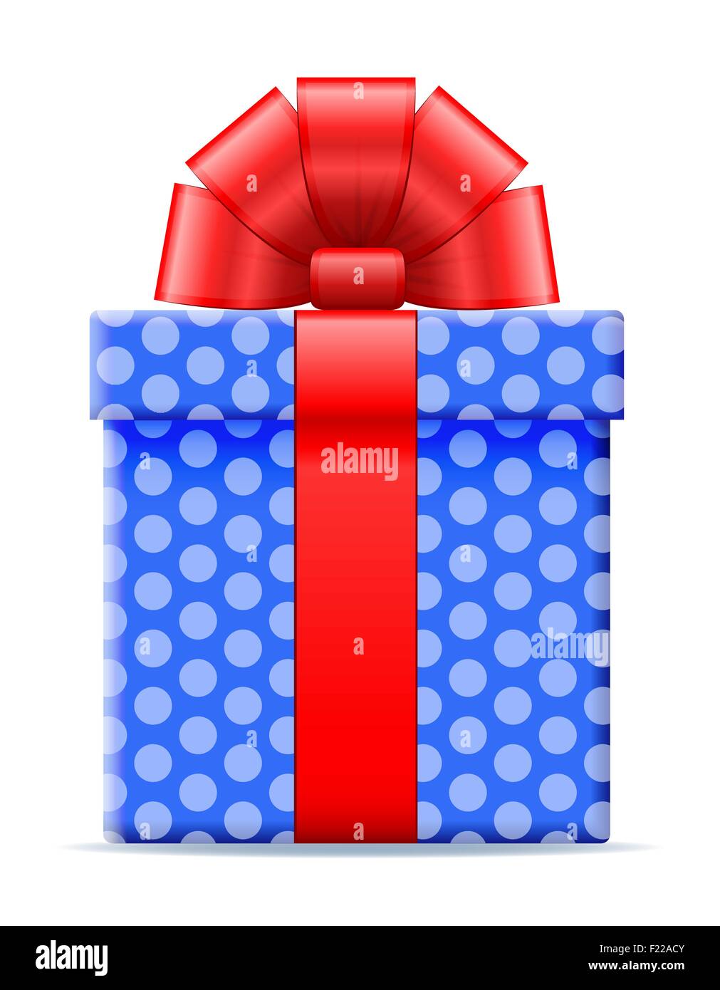 gift box with a bow vector illustration isolated on white background ...