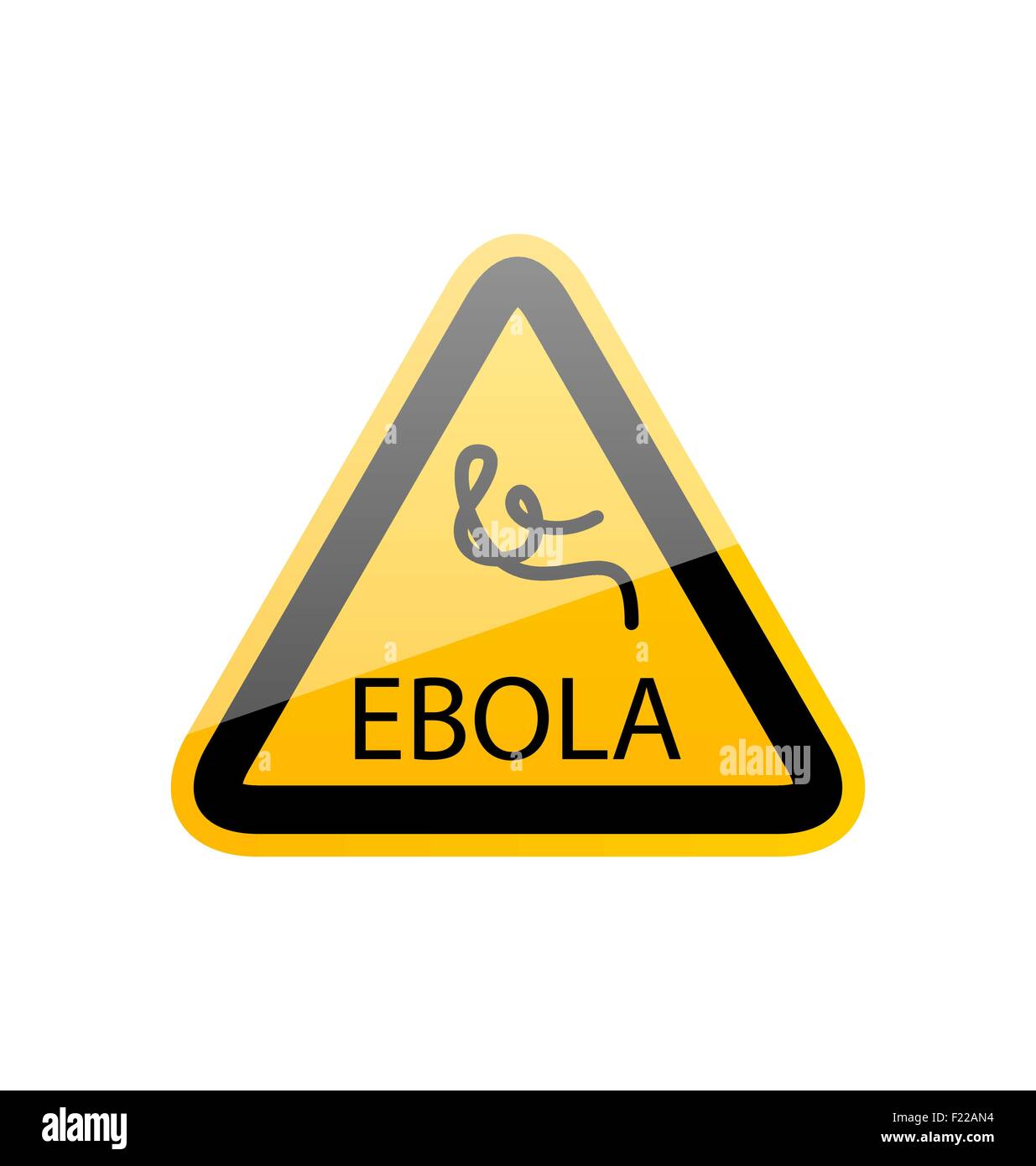 Sign epidemic Ebola, danger symbol warning Stock Vector Image & Art - Alamy