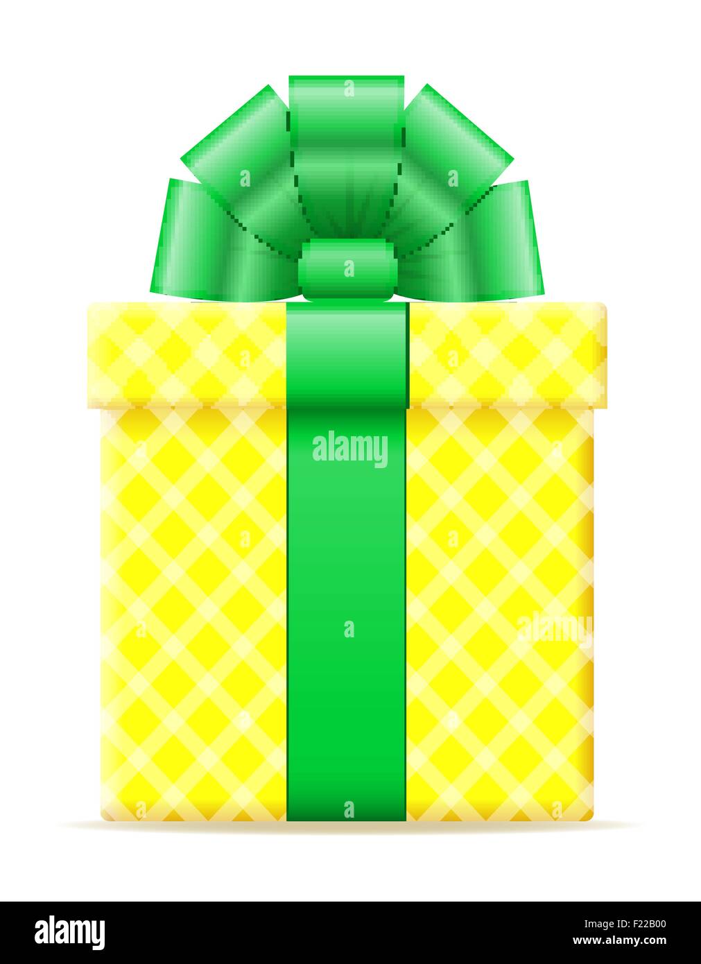 gift box with a bow vector illustration isolated on white background ...