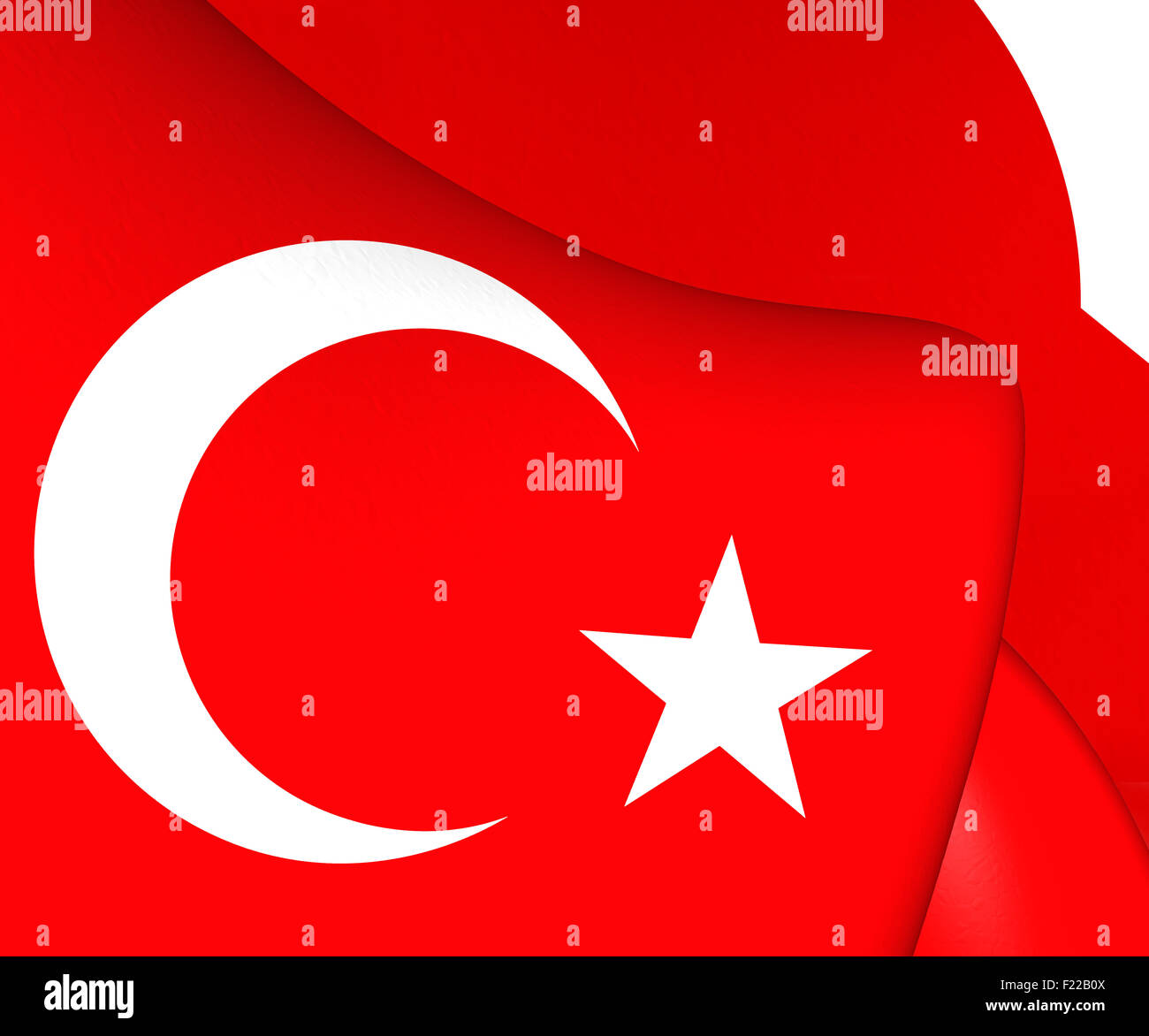Flag of Turkey. Close Up Stock Photo - Alamy