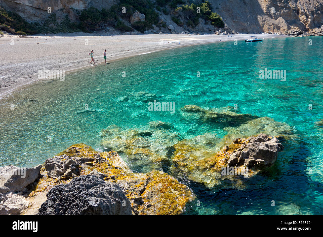 Es Coll Baix beach. Alcudia. Mallorca Island. Spain Stock Photo - Alamy