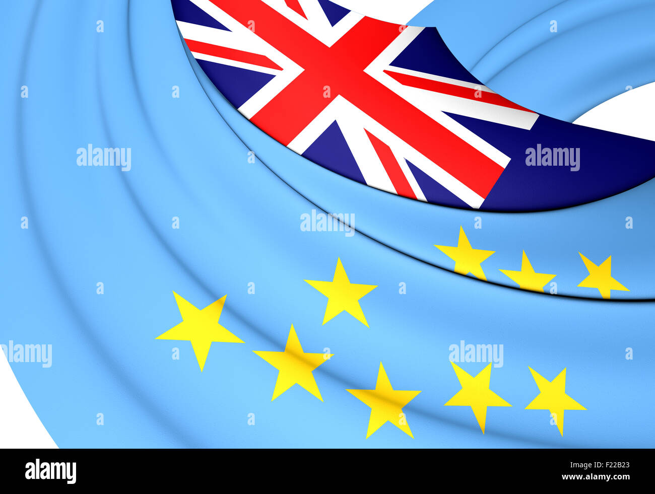 Flag of Tuvalu. Close Up Stock Photo - Alamy