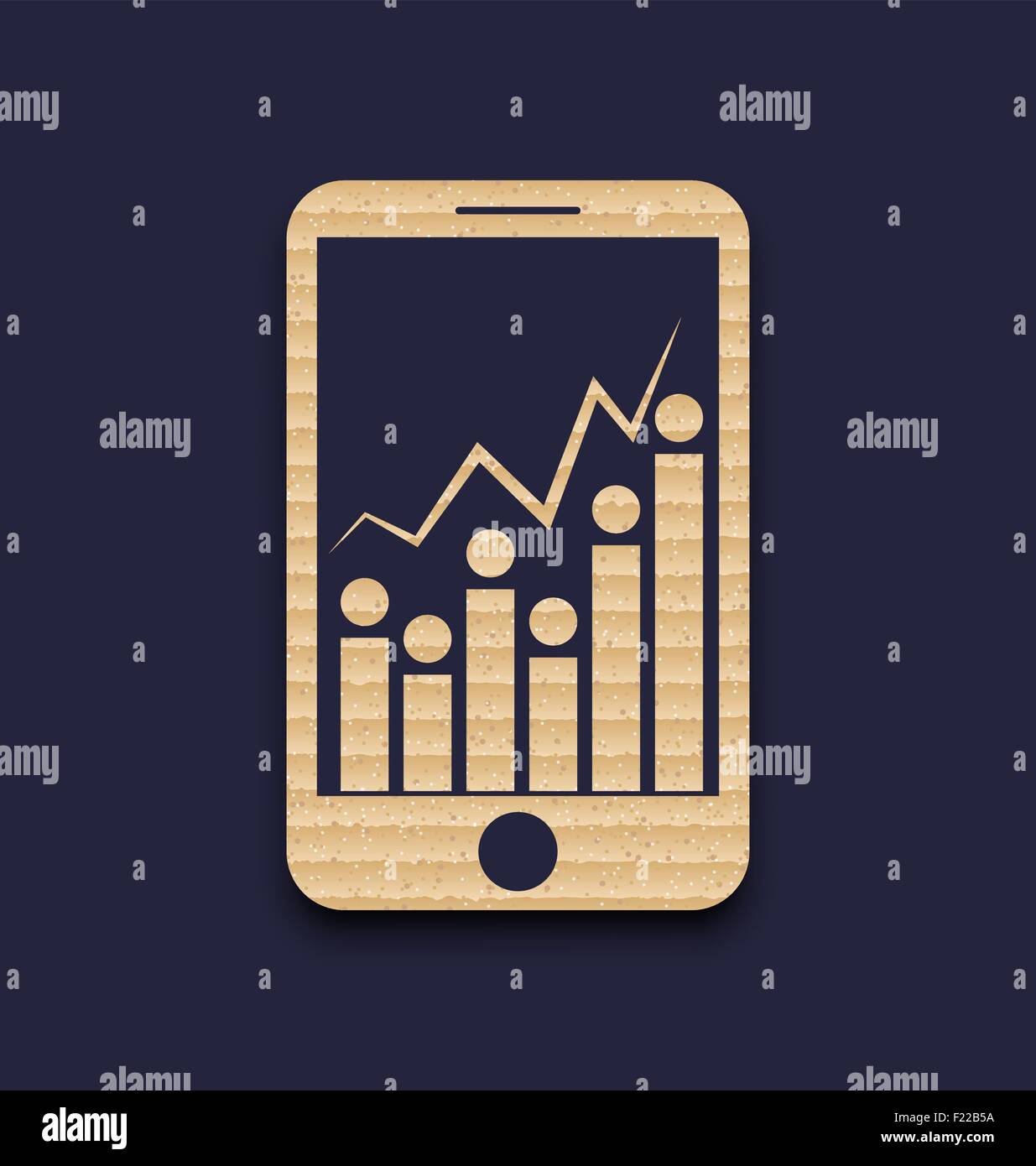 Mobile phone chart infographics Stock Vector Images - Alamy