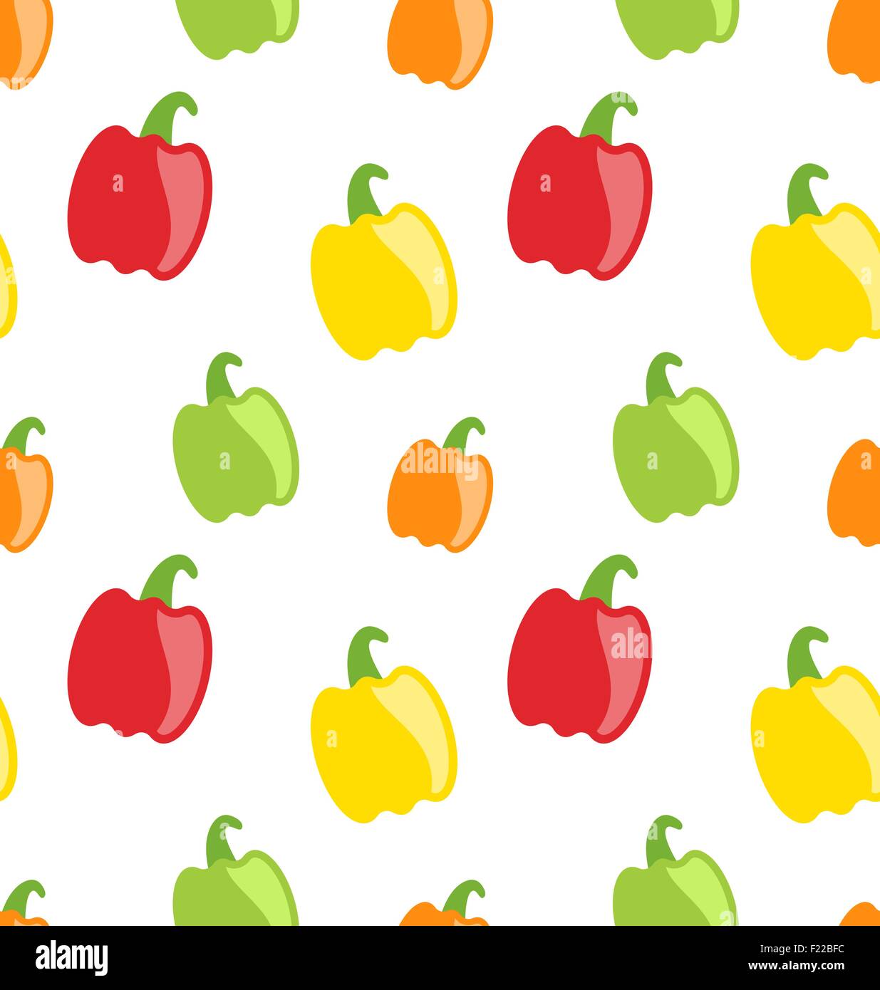 Green pepper pattern Stock Vector Images - Alamy