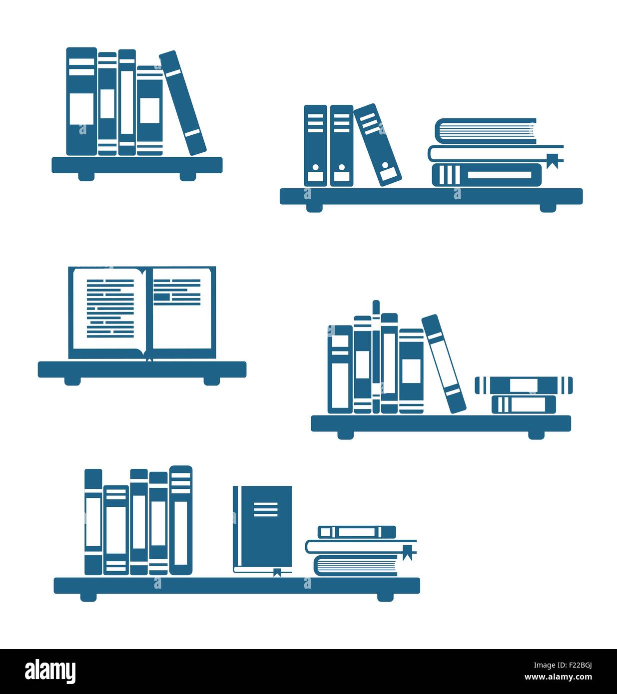 Bookshelves old books background Cut Out Stock Images & Pictures - Alamy