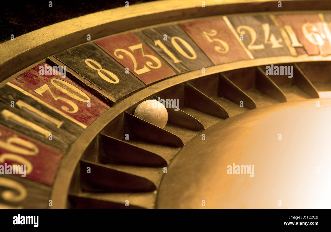 Antique casino roulette wheel hi-res stock photography and images - Alamy