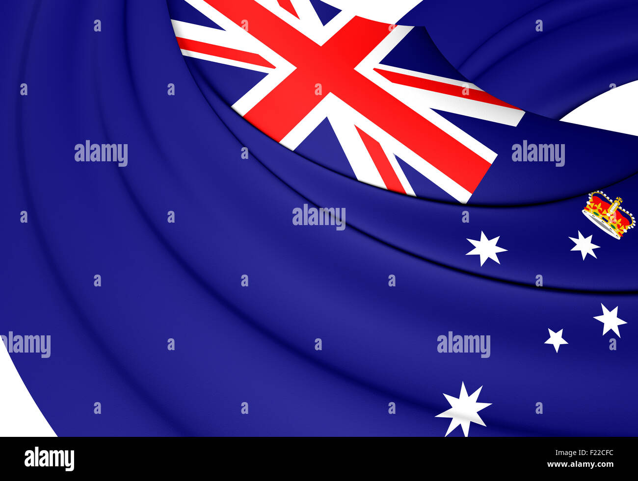 3D Flag of Victoria, Australia. Close Up Stock Photo - Alamy