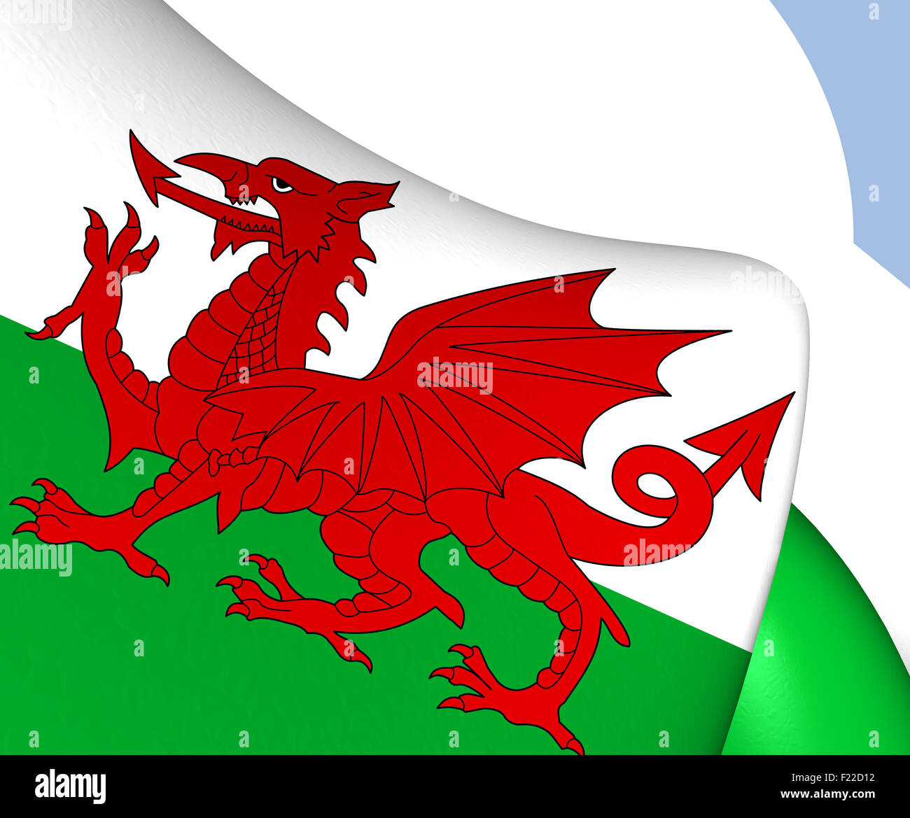 Welsh flag uk flag hi-res stock photography and images - Alamy
