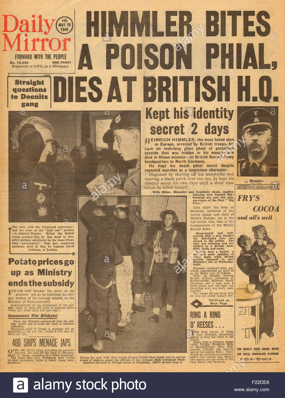 Heinrich Himmler High Resolution Stock Photography and Images - Alamy