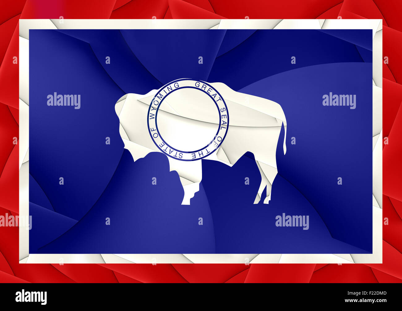Wyoming state flag hi-res stock photography and images - Alamy