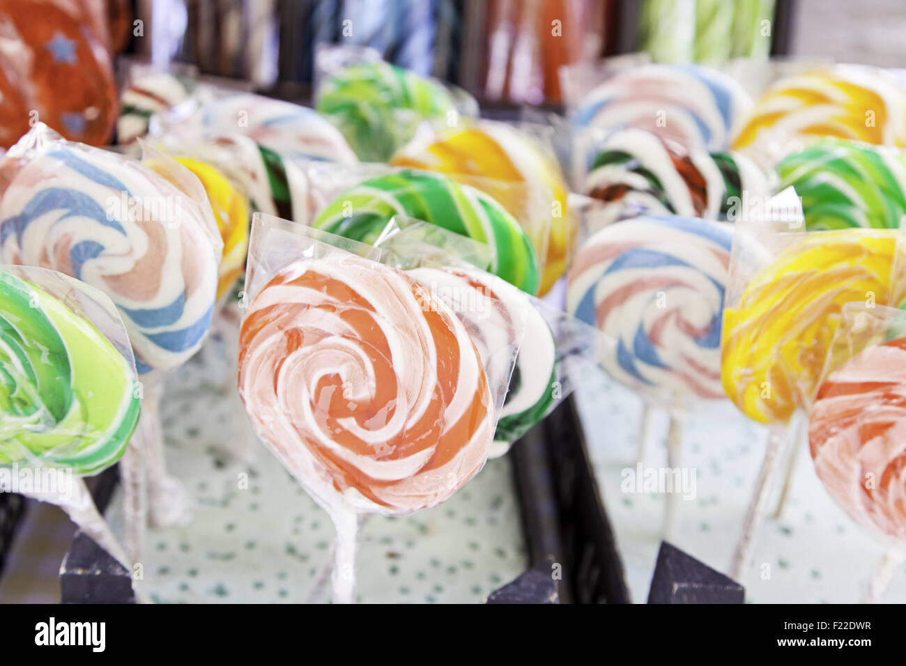 Lollipop colors craft detail candy flavors, sugar Stock Photo - Alamy