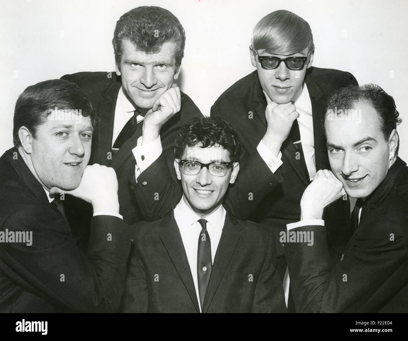 FREDDIE AND THE DREAMERS Promotional photo of UK pop group about 1965 ...