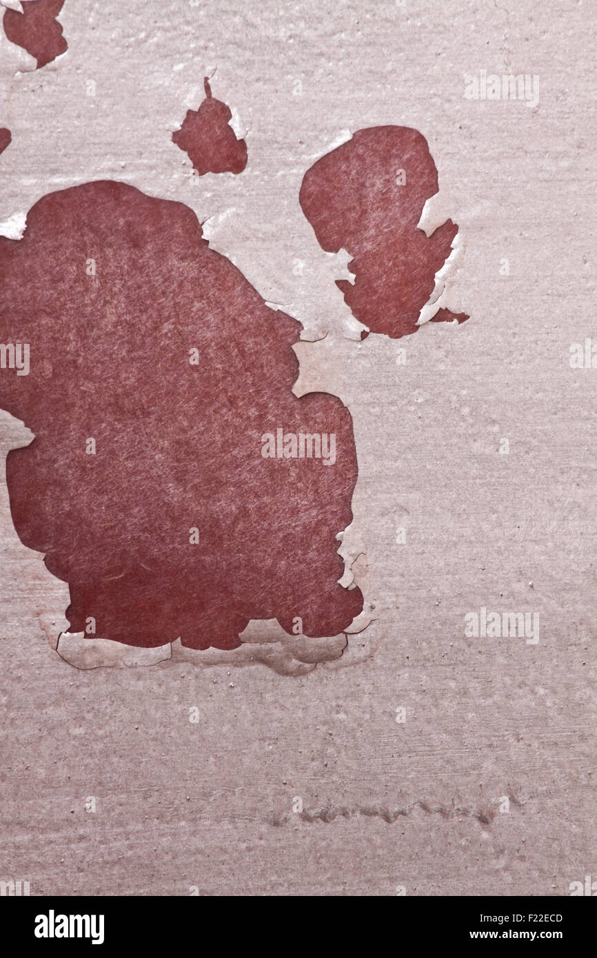 Peeling paint on the surface of brown base Stock Photo - Alamy