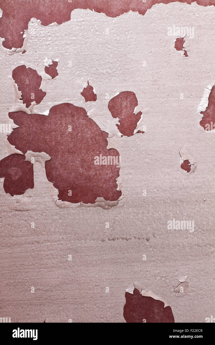 Peeling paint on the surface of brown base Stock Photo - Alamy