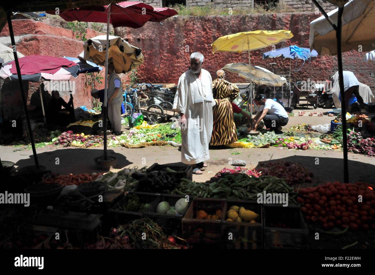 Vegetable Souk Marrakech Stock Photo - Alamy