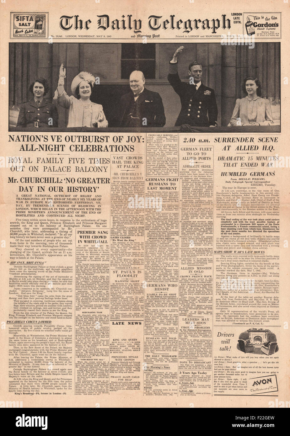 Germany surrenders 1945 hi-res stock photography and images - Alamy