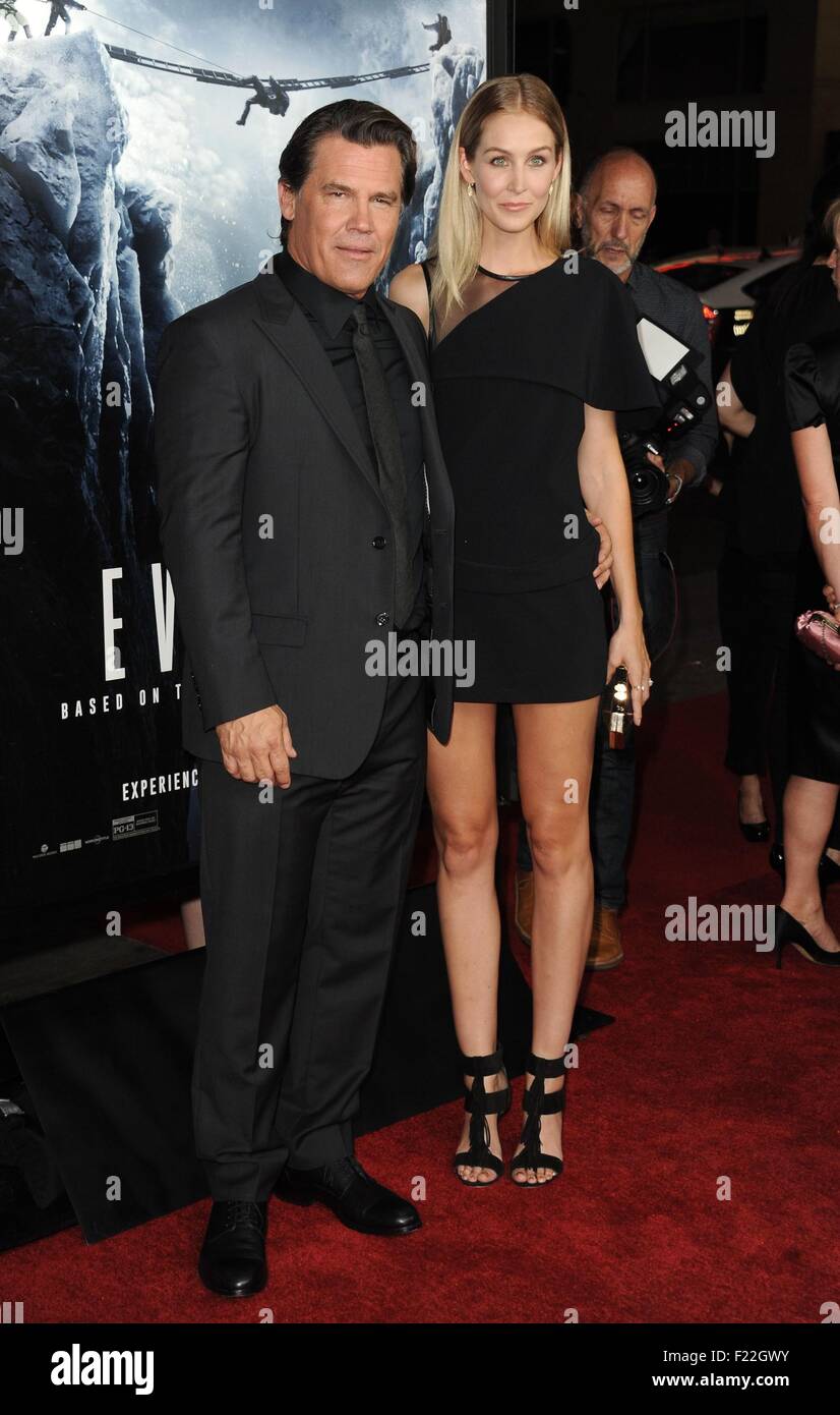 Los Angeles, California, USA. 9th Sep, 2015. Josh Brolin, Kathryn Boyd ...