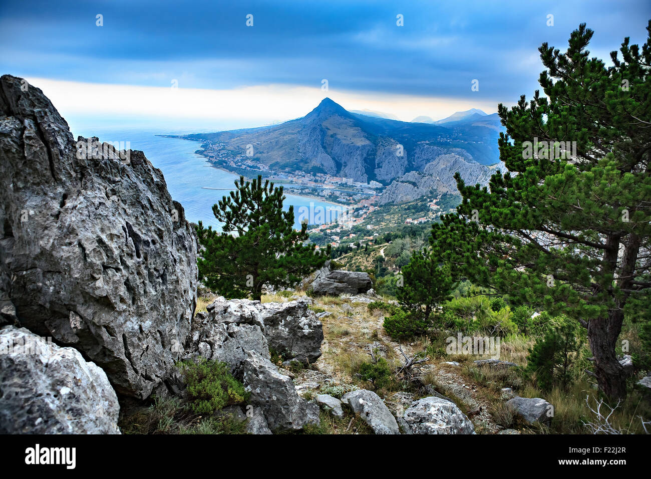 Adriatic coast near Split in Croatia Stock Photo - Alamy