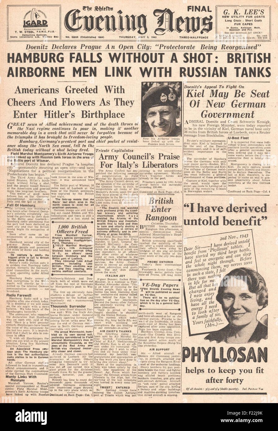 Karl donitz surrender hi-res stock photography and images - Alamy