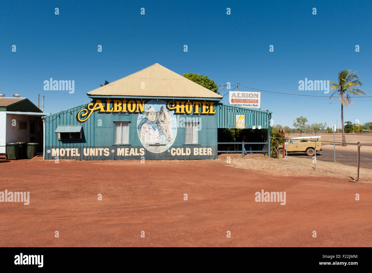 The traditional Queensland "Albion Hotel" in Normanton, Gulf Country ...