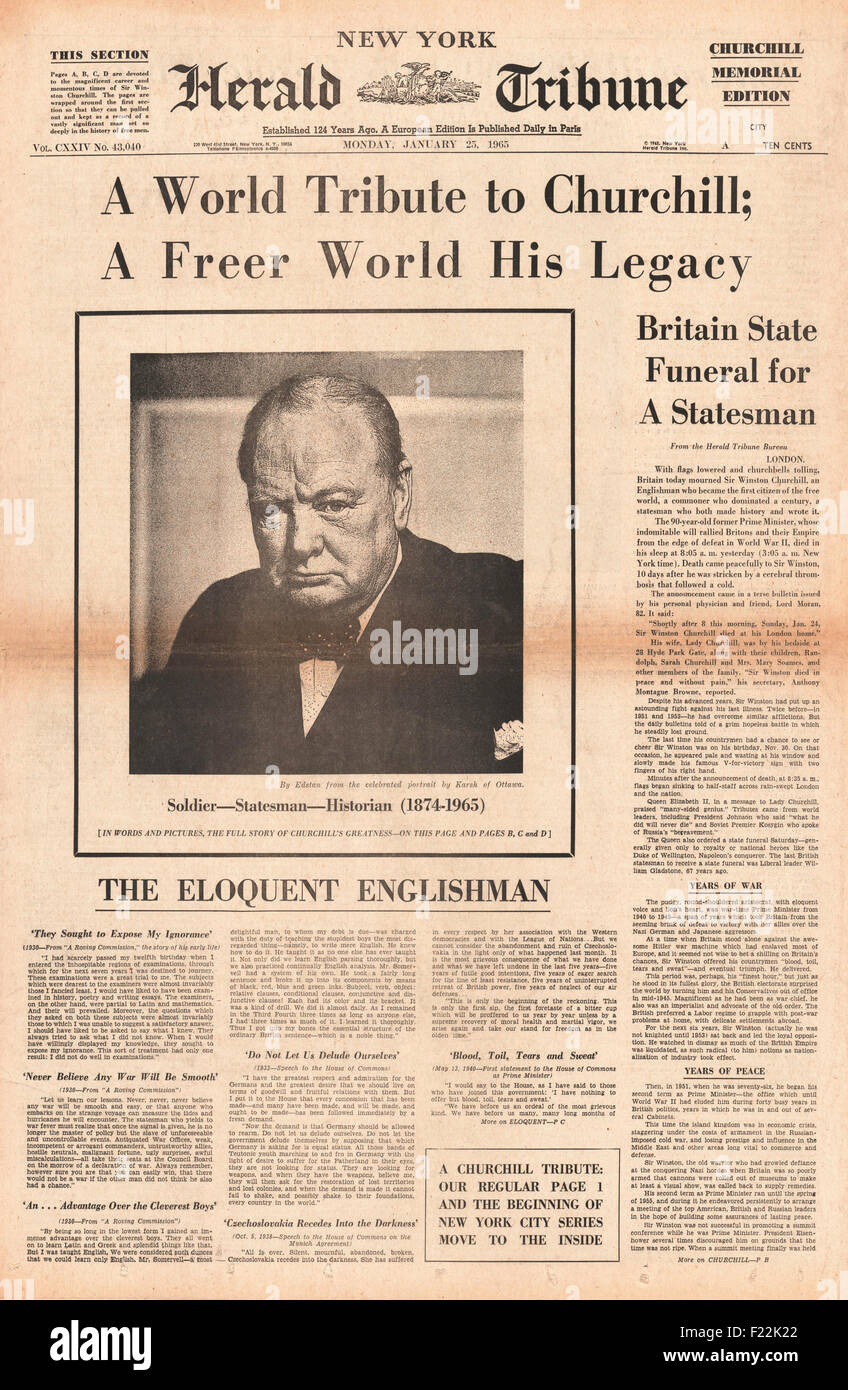 New York Herald Tribune High Resolution Stock Photography and Images ...