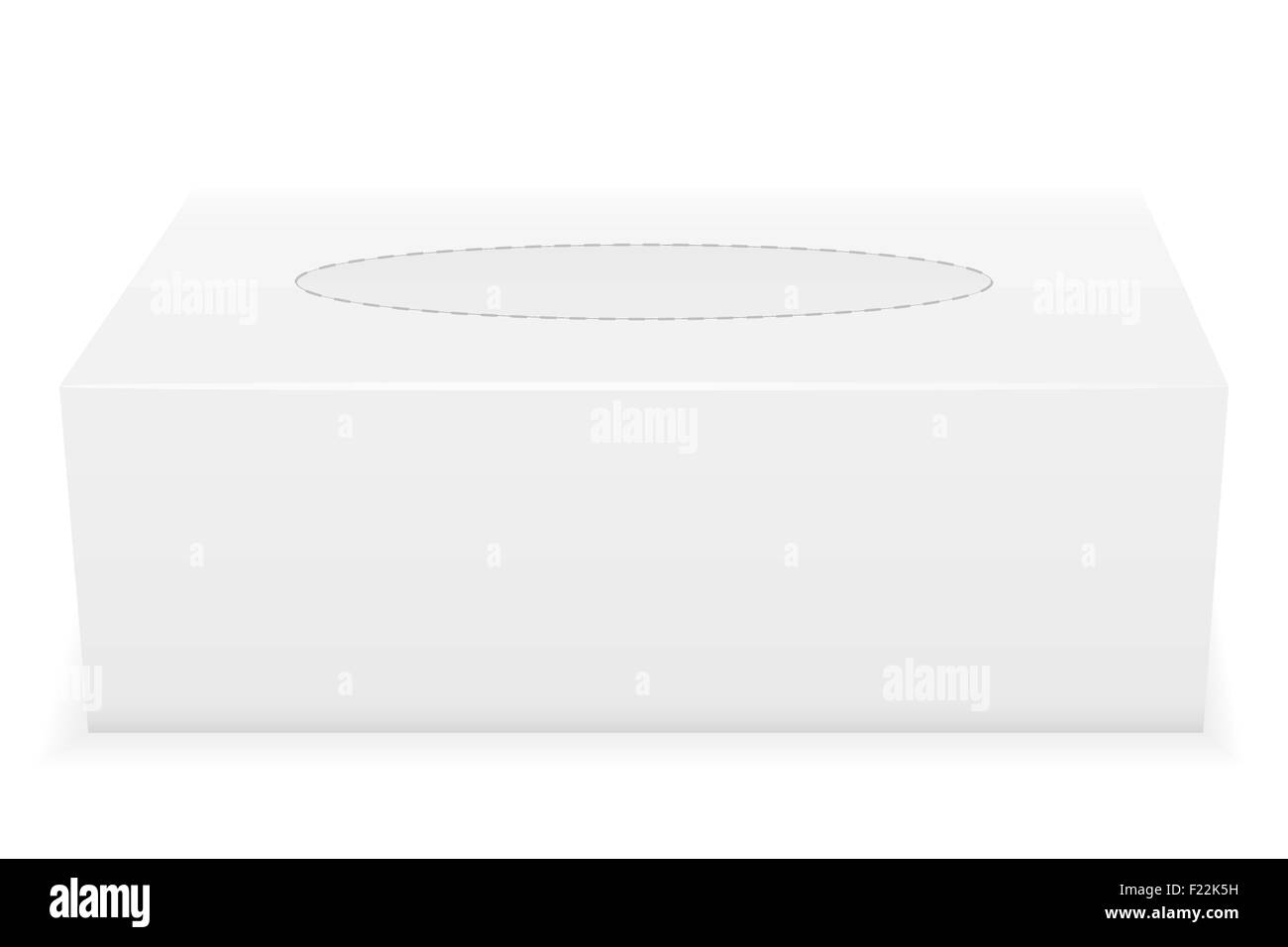 white tissue box vector illustration isolated on background Stock ...
