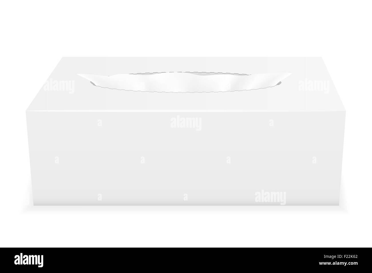 white tissue box vector illustration isolated on background Stock ...