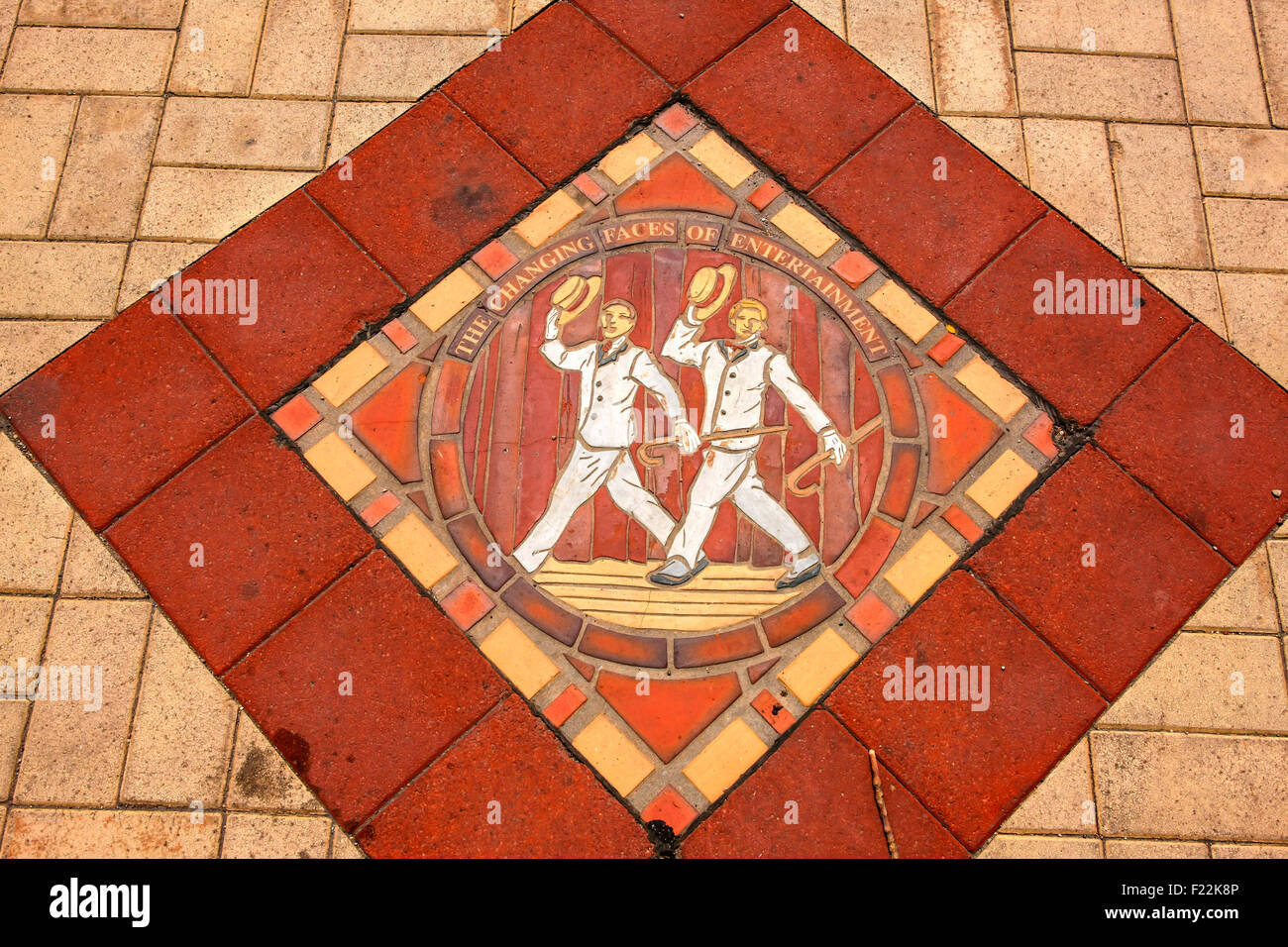 Art-History floor plaque recording the history of each street/district ...