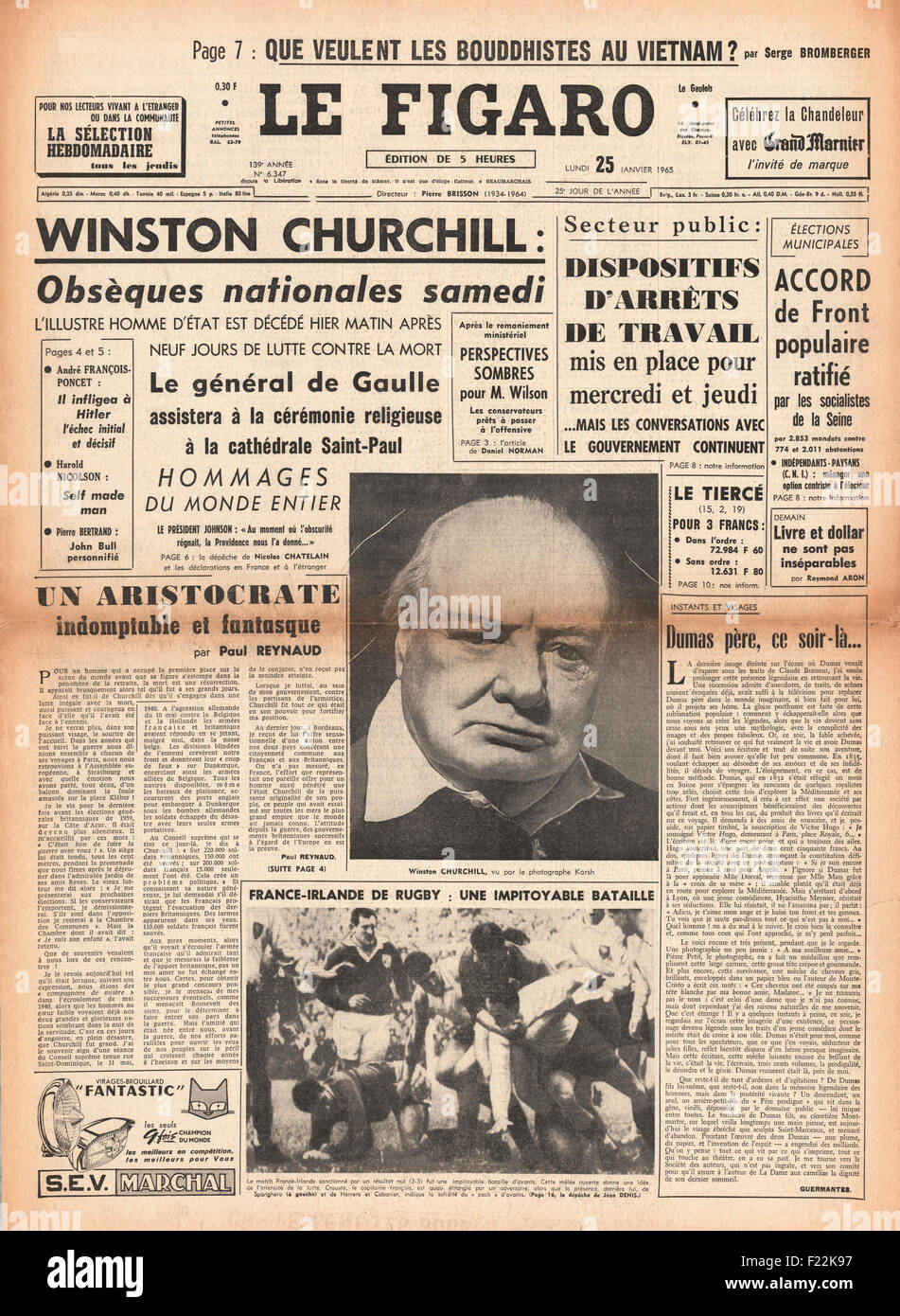 Front page le figaro hi-res stock photography and images - Alamy
