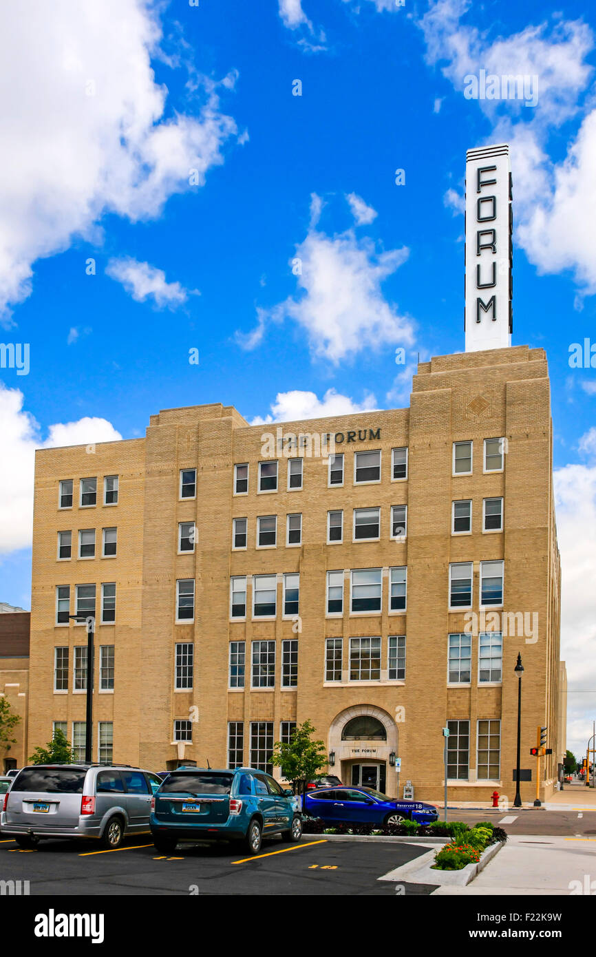 The Forum building on 1st Ave N in downtown Fargo N. Dakota Stock Photo ...
