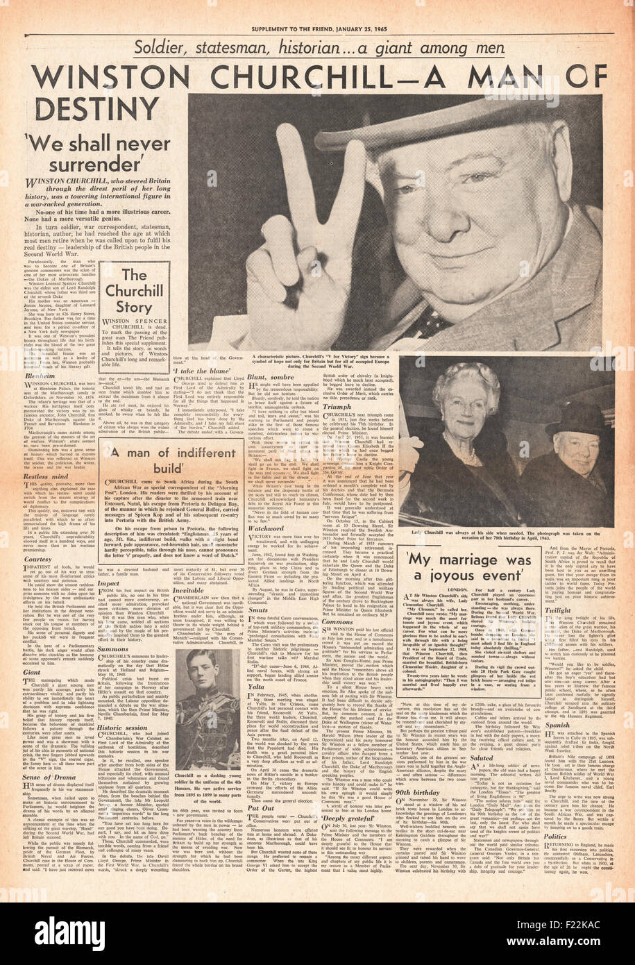 Randolph churchill africa hi-res stock photography and images - Alamy