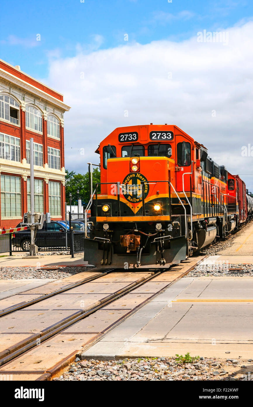 Orange locomotive hi-res stock photography and images - Alamy